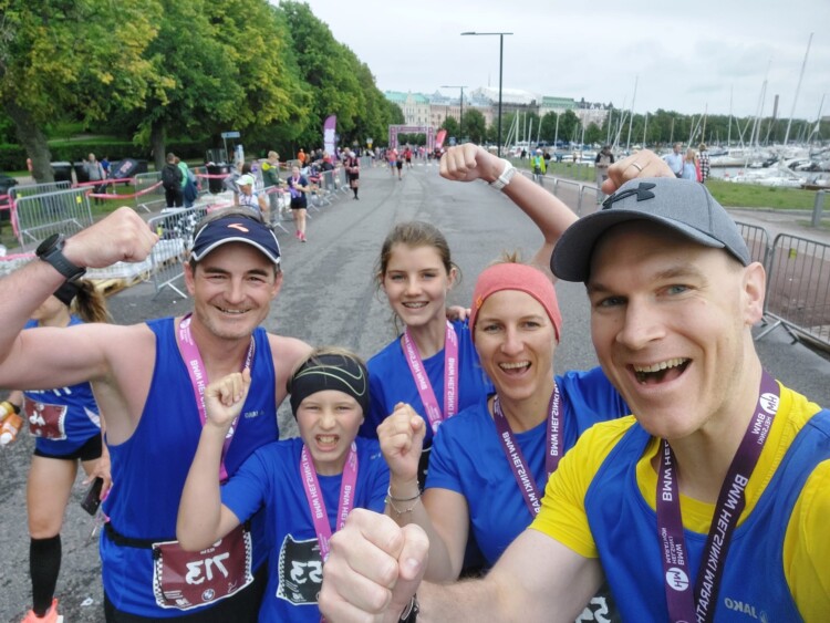 Familie Pohn läuft Helsinki Marathon - Sportunion Puchkirchen